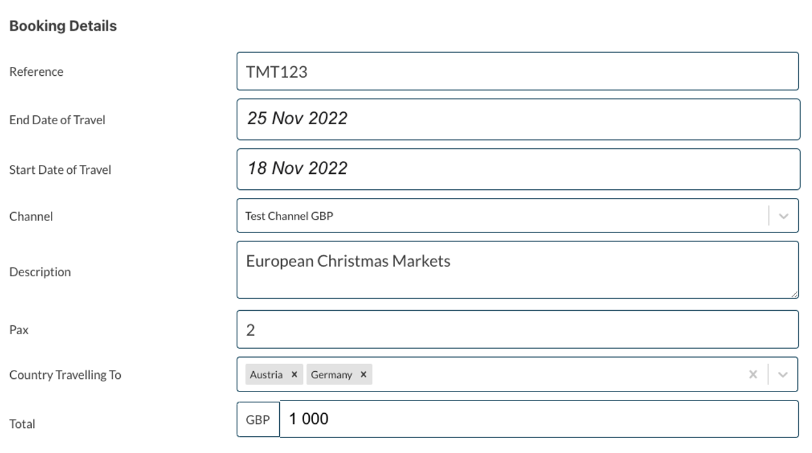 How to create a Manual Booking – Package Travel Protection