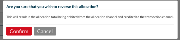 How to reverse an Allocation – Package Travel Protection